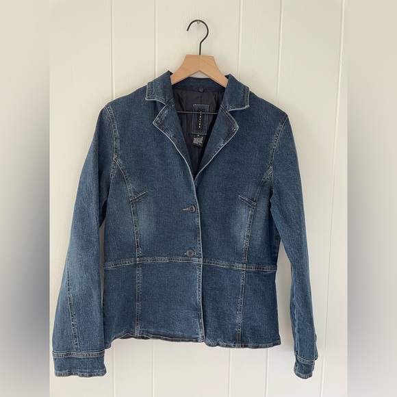 Atelier | Jackets & Coats | Atelier Womens Twobutton Denim Blazer ...